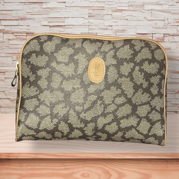 Yves Saint Laurent | Bags | Vintage Yves Saint Laurent Leopard Print ...